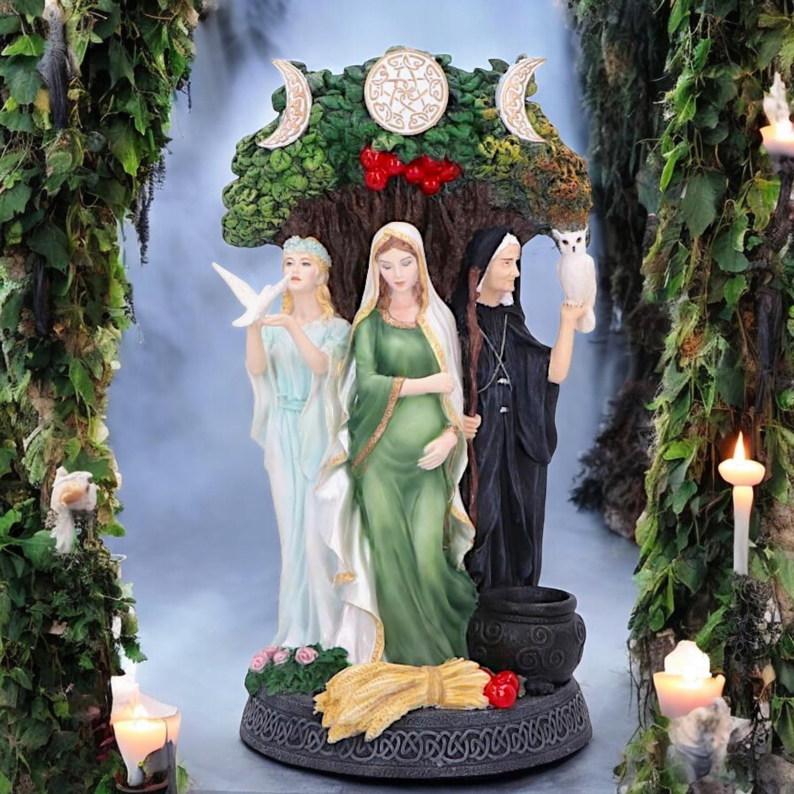 Triple Goddess Figurine - Maiden, Mother, Crone 26cm