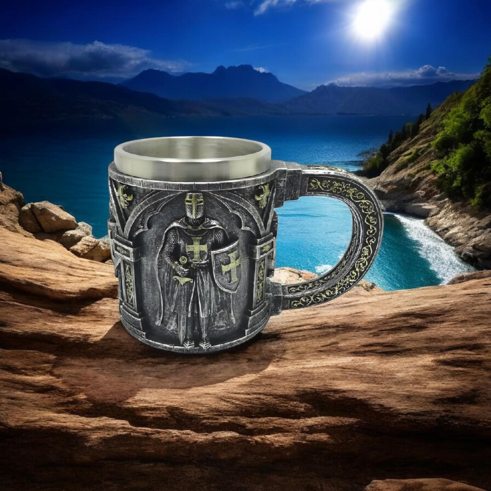 Templar Knight Gothic Beer Mug - Medieval Tankard
