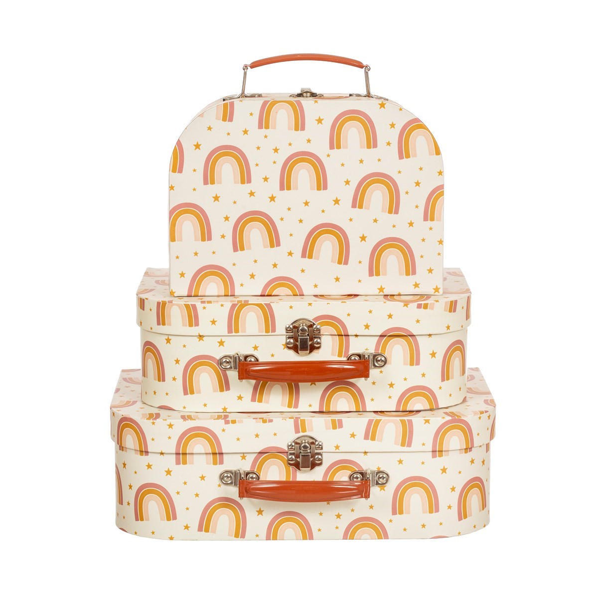 Set of 3 Earth Rainbow Suitcases