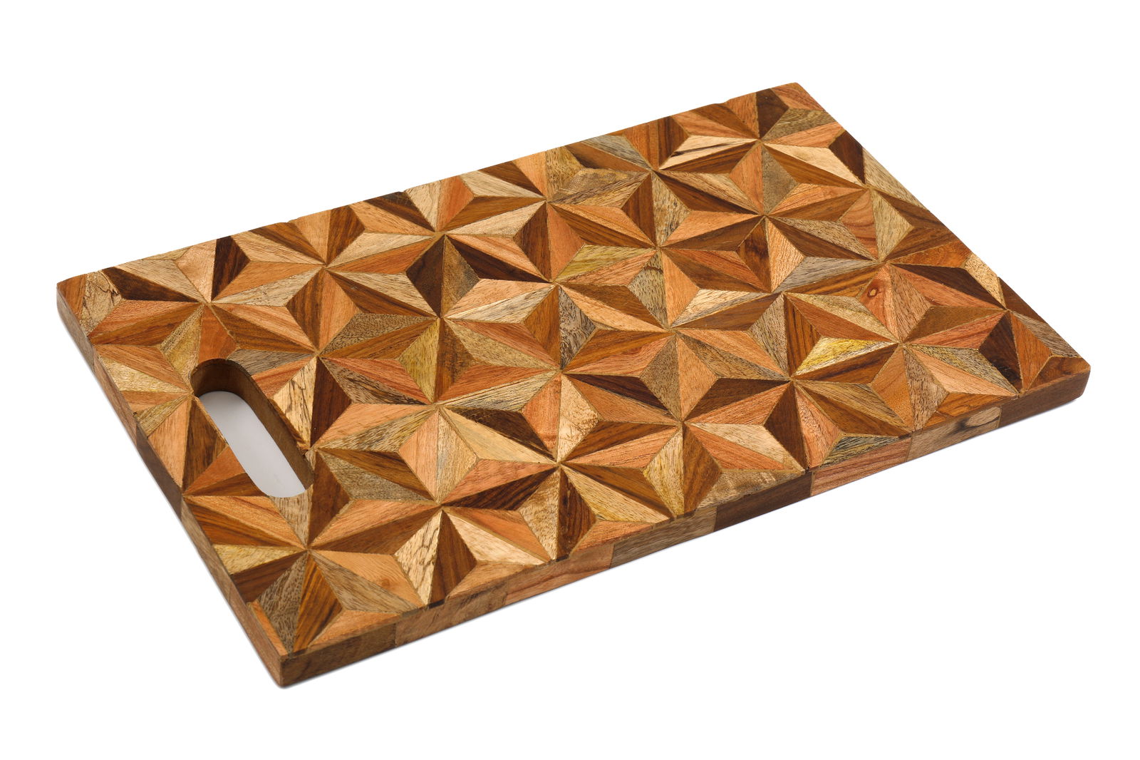 Wood Inlay Serving Tray - Elegant and Functional Design