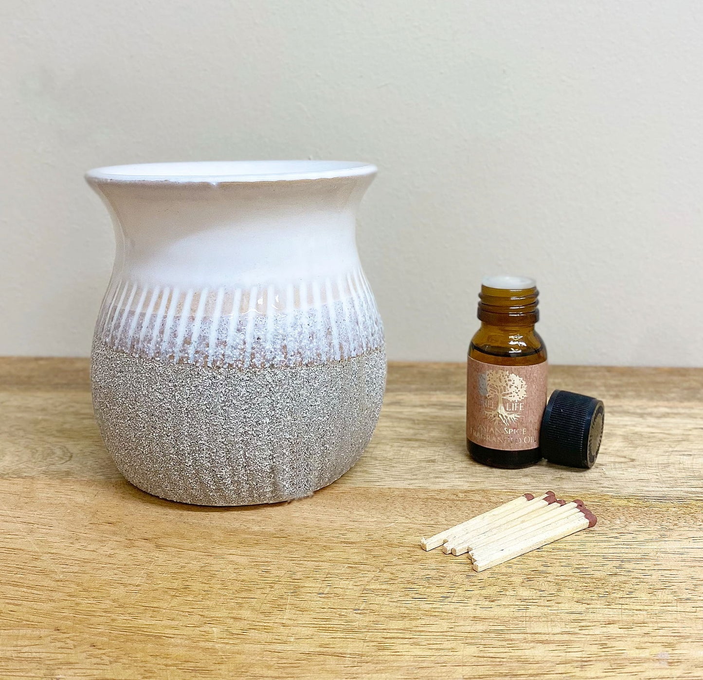 Grey Sandstone Oil and Wax Burner