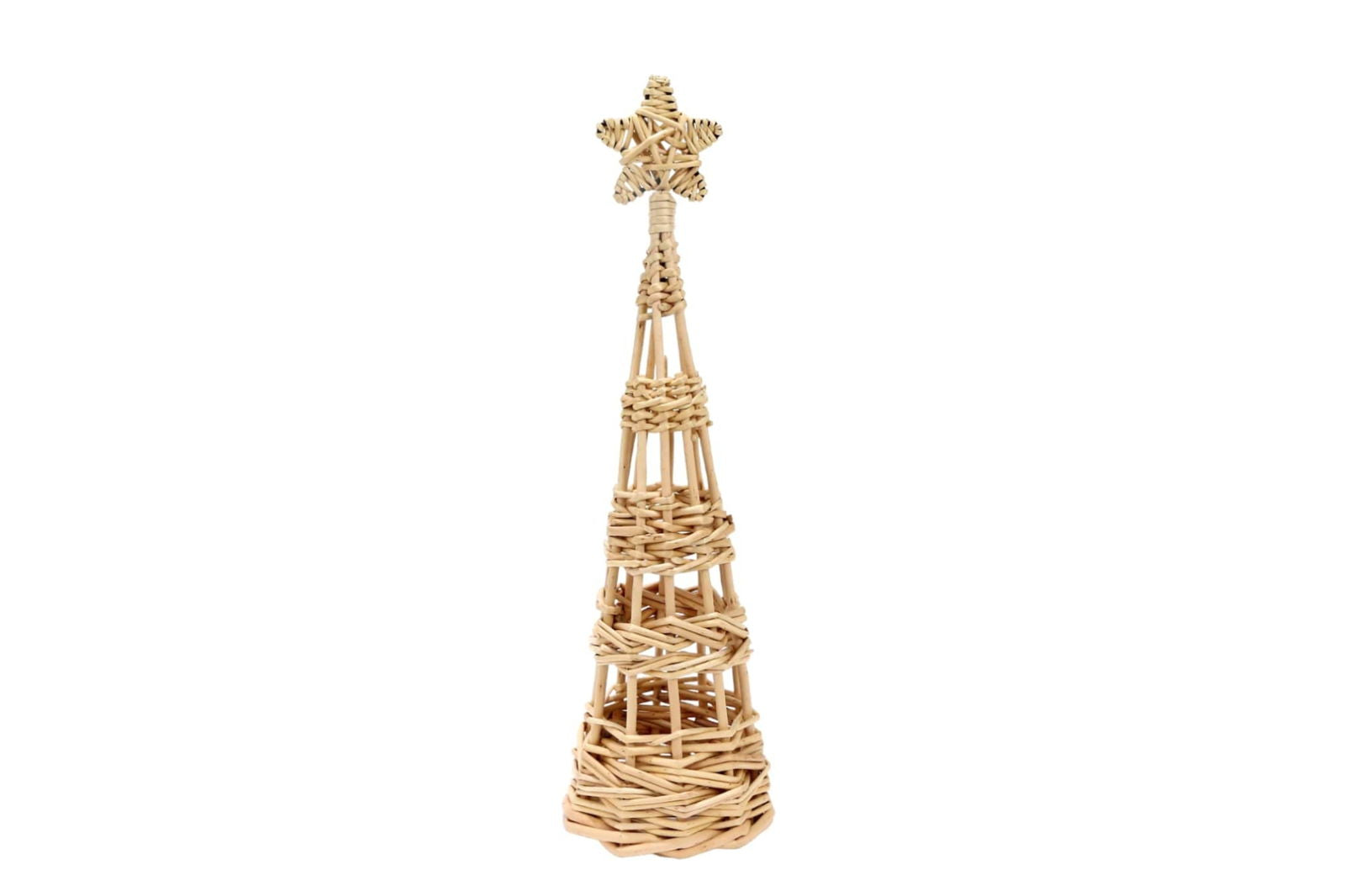 Small Rattan Christmas Tree Decor