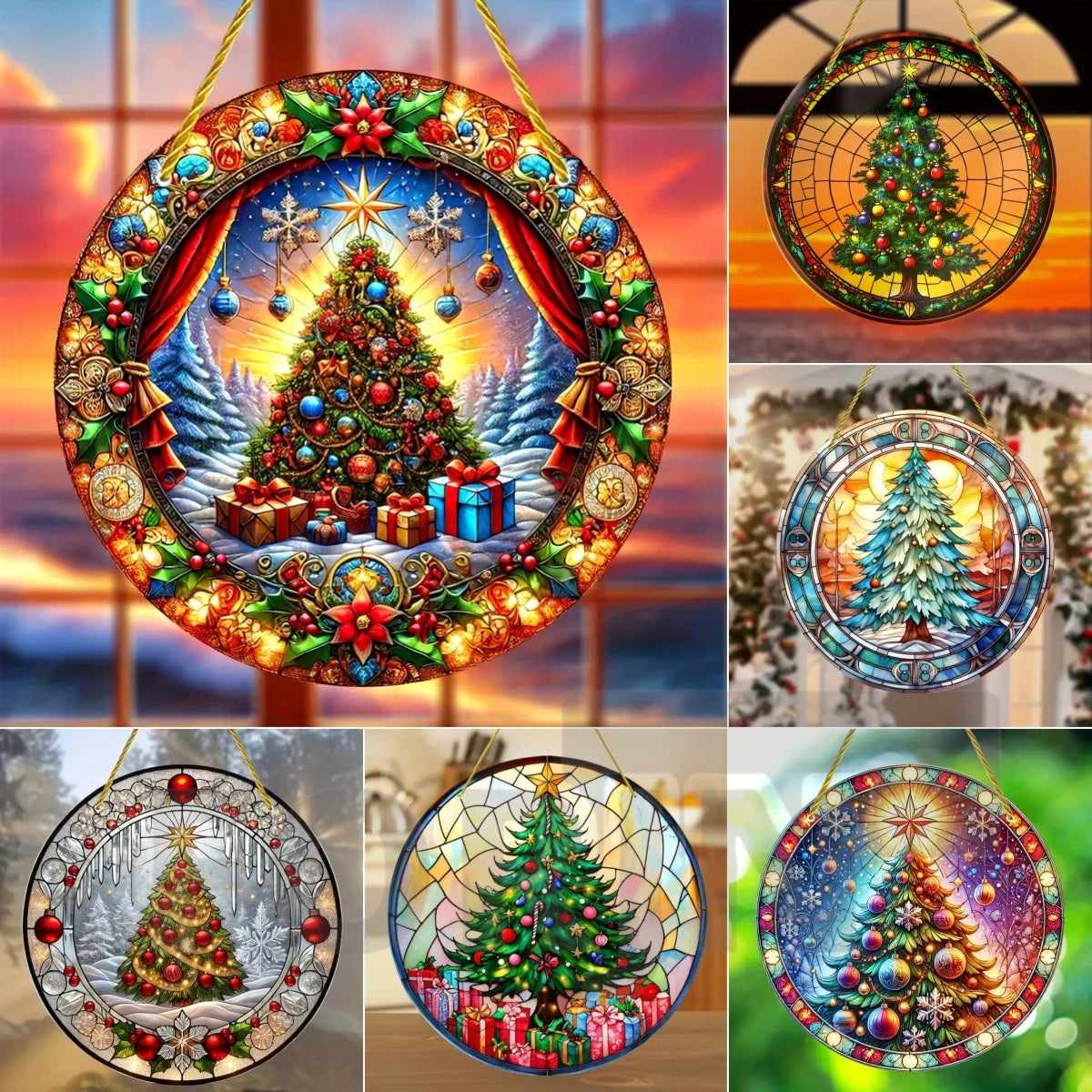 Translucent Christmas Tree Sign for Home & Bar