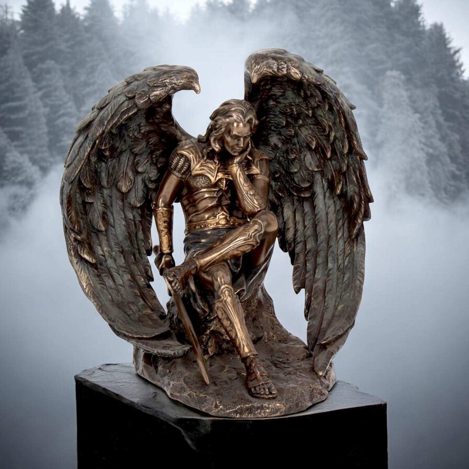 Lucifer Statue - Gothic Fallen Angel Decor - Resin Figurine