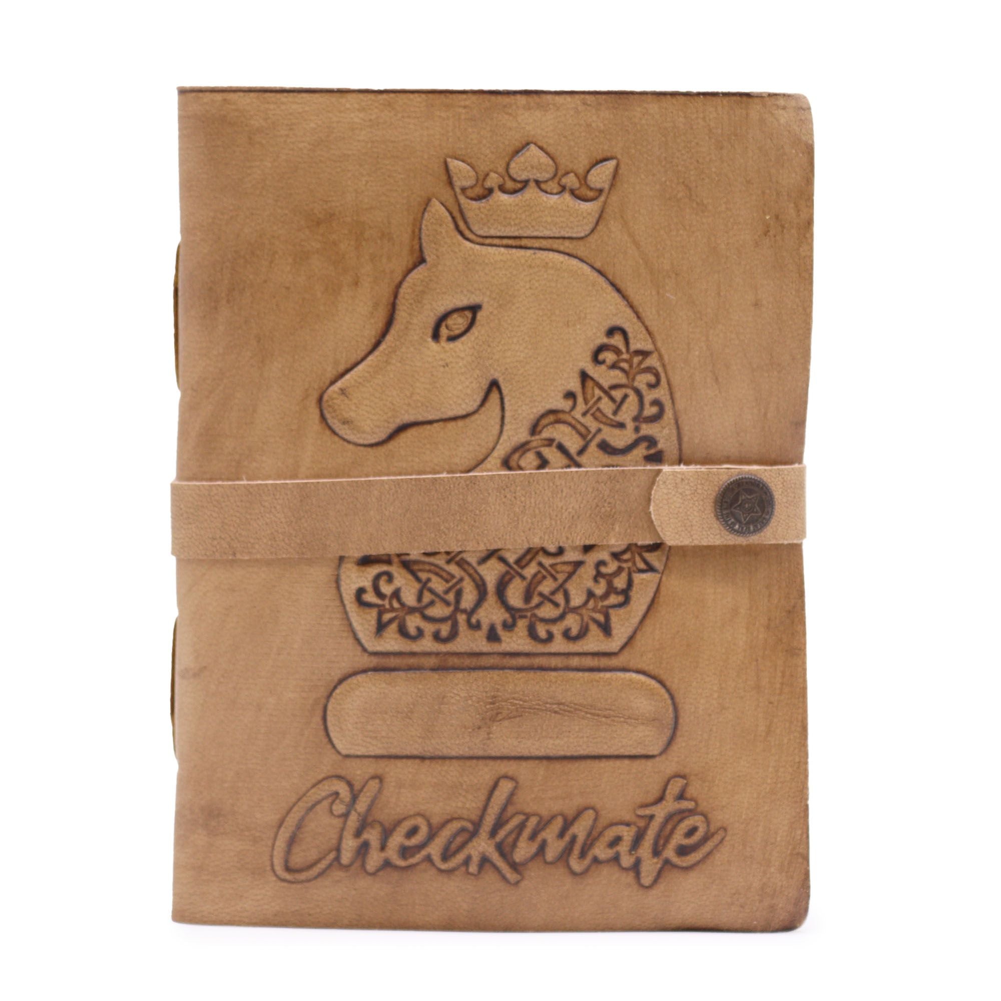 Light Tan Checkmate Book - 200 Pages, 20x15cm