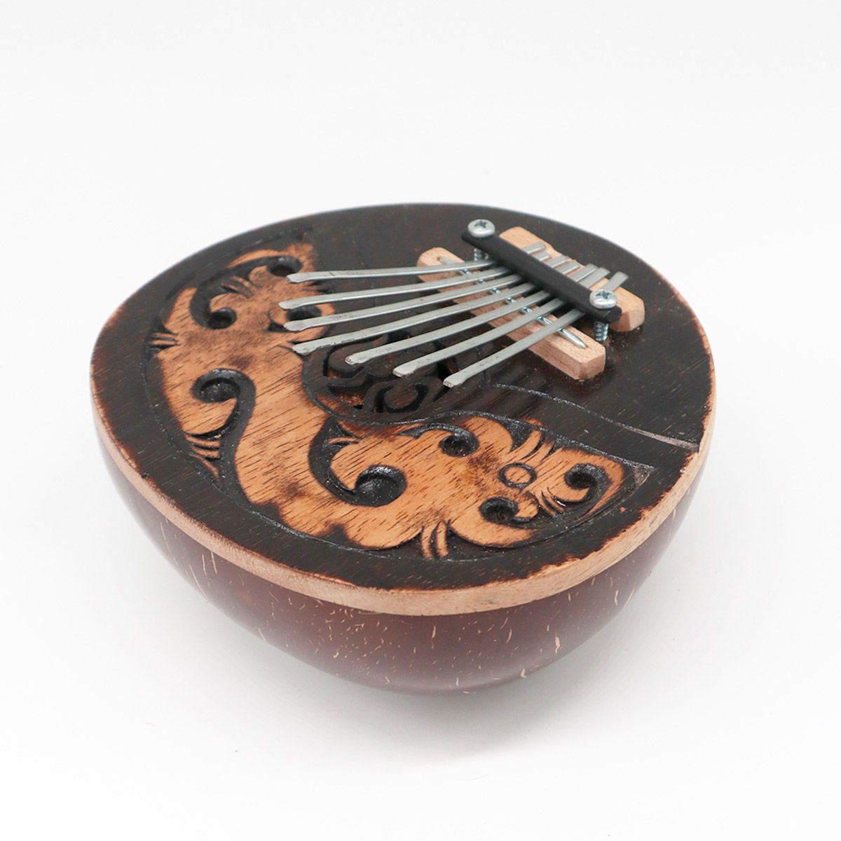 Antique Coconut Kalimba - Unique Musical Instrument