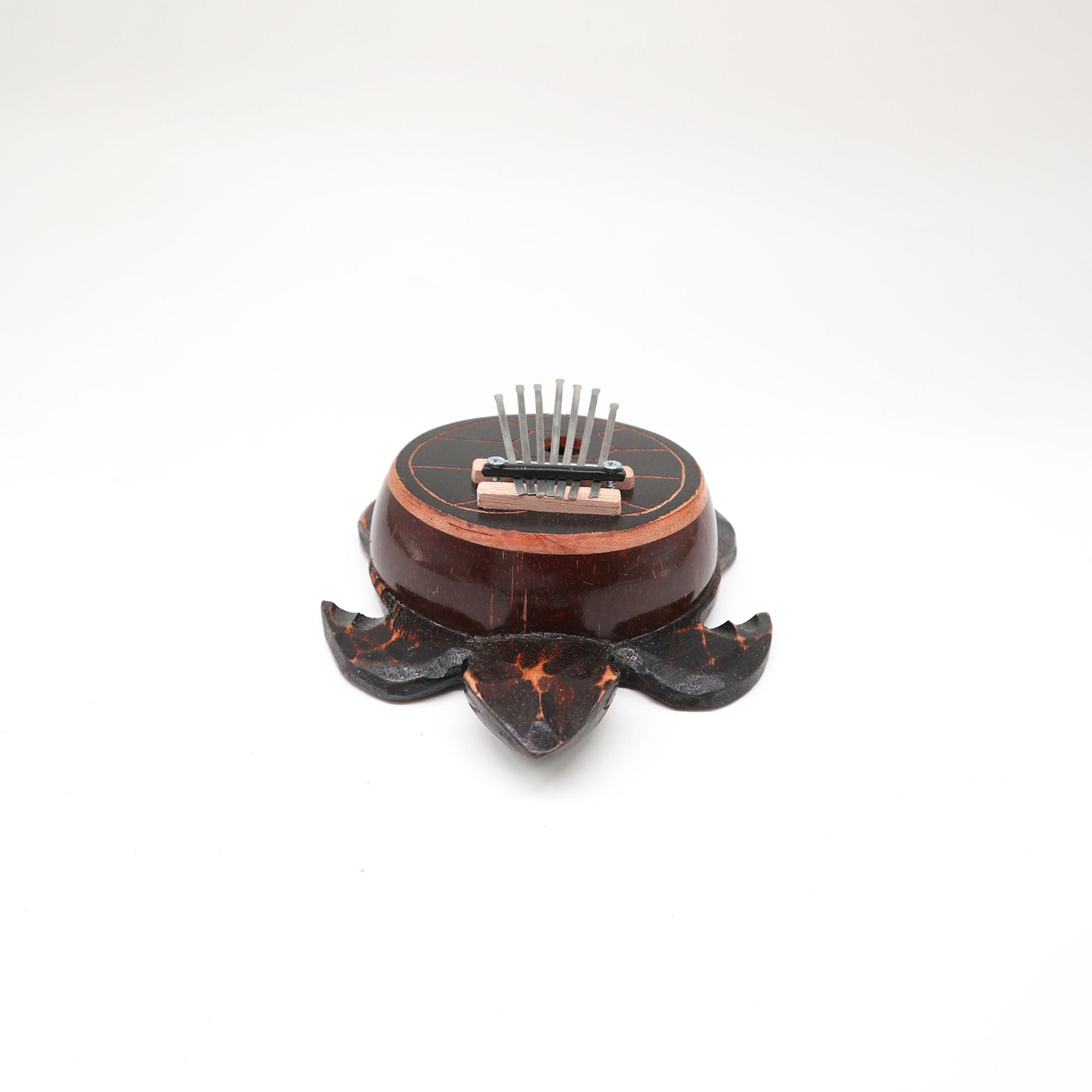 Antique Turtle Coconut Kalimba - Handcrafted Music Joy