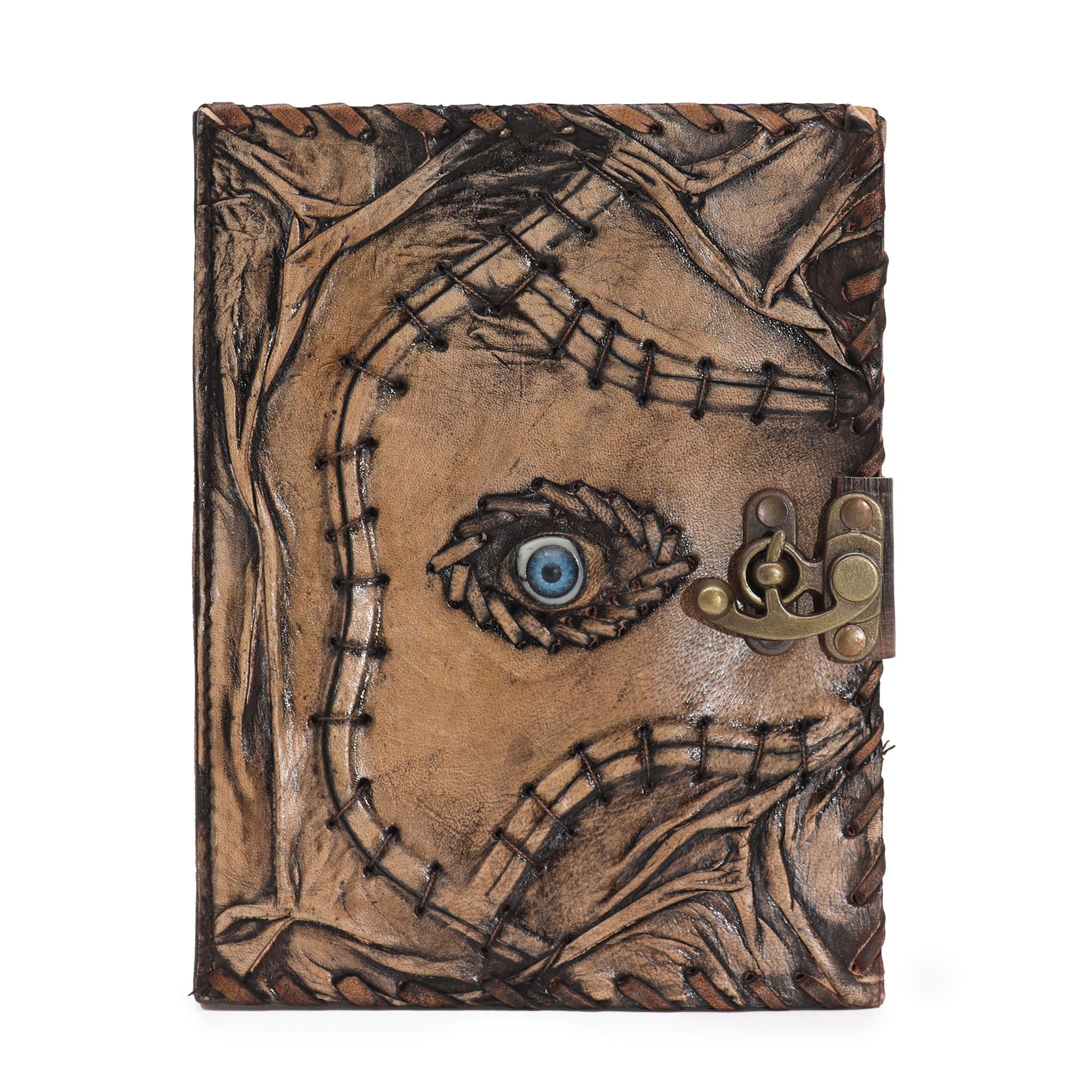 Brown Tan Evil Eye Decor Book - 160 Pages 20x15cm