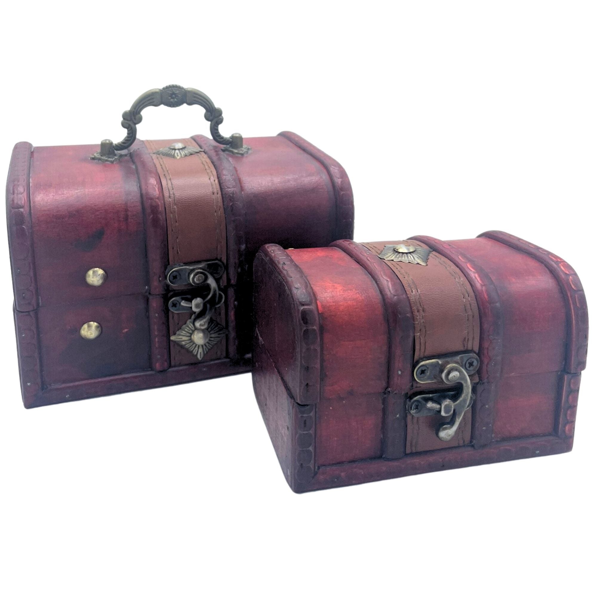 Natural Treasure Chest Set of 2 - Unique Storage
